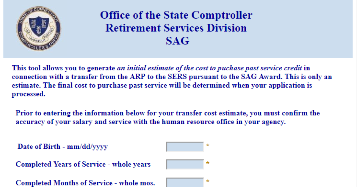 SAG Calculators Updated | University Health Professionals Local 3837