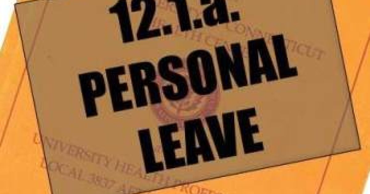 Personal time -- Important | University Health Professionals Local 3837